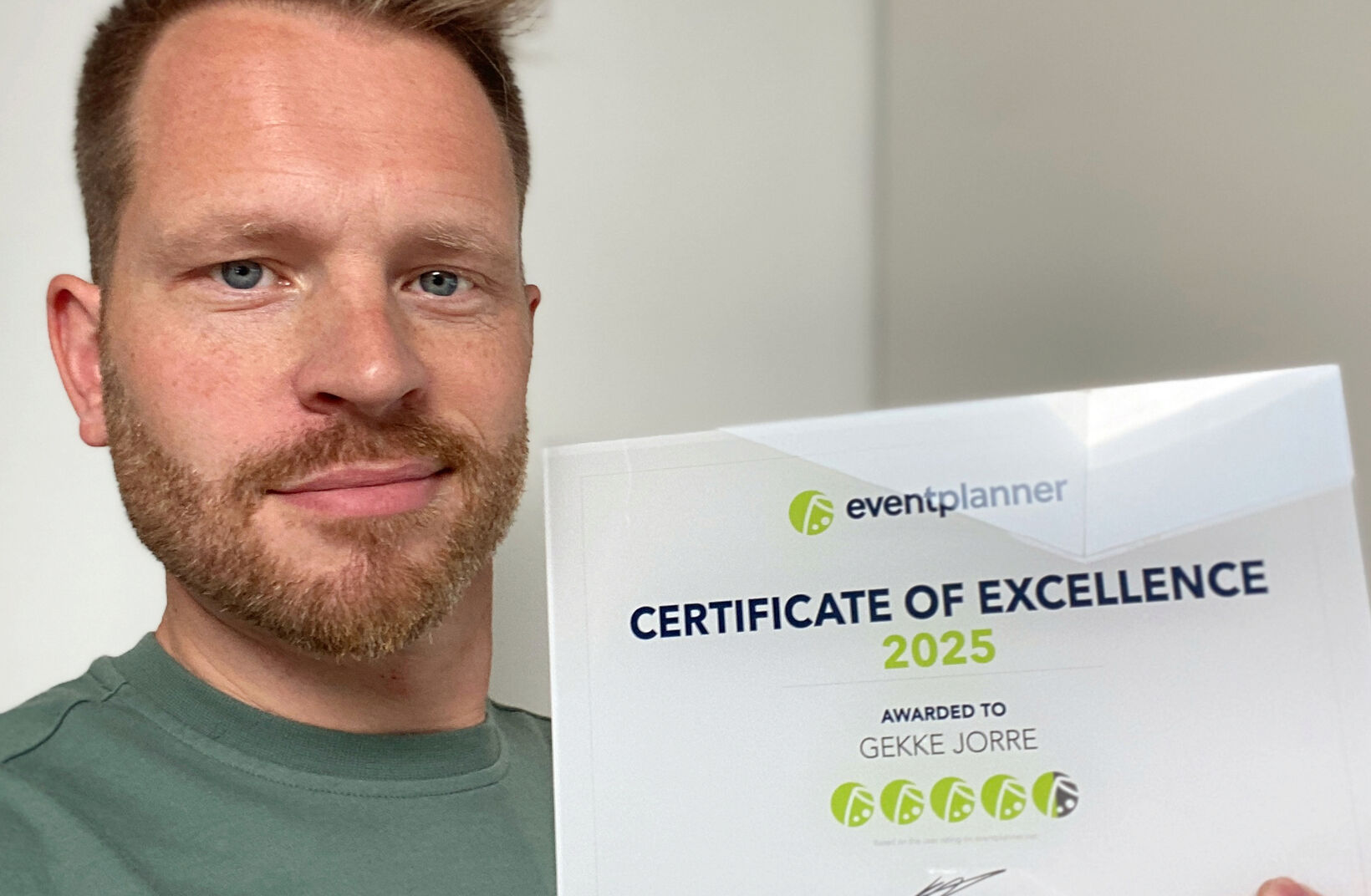 Crazy Jorre wins the official 'Certificate of Excellence 2025'